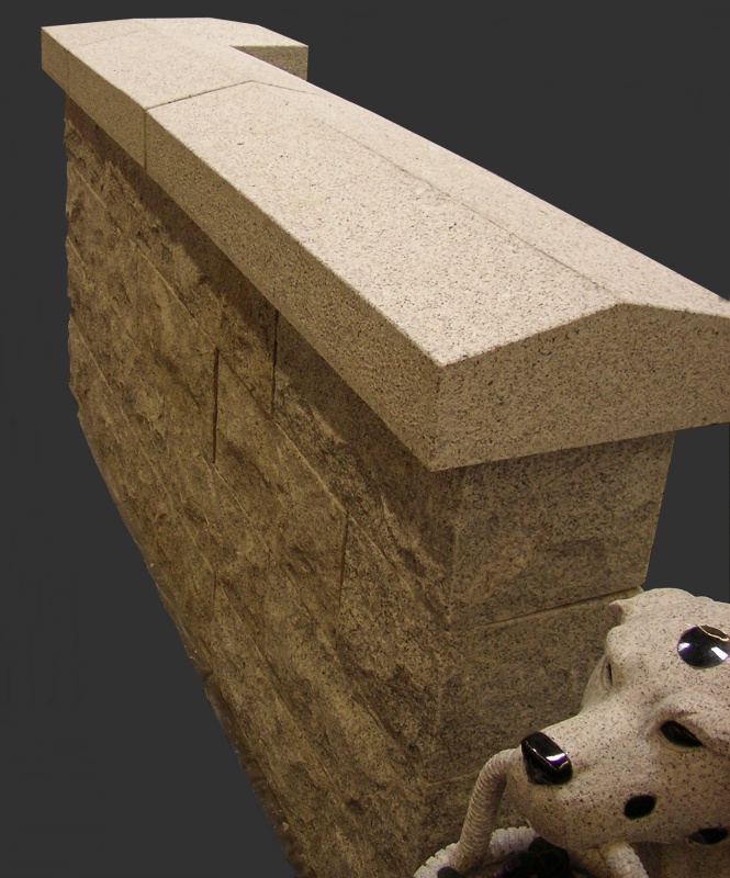 Abdeckplatten aus Naturstein Granit für Mauern und Säulen